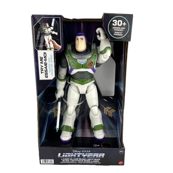 Pixar | Toys | Disney Pixar Lightyear Laser Blade Buzz 2 Action Figure ...